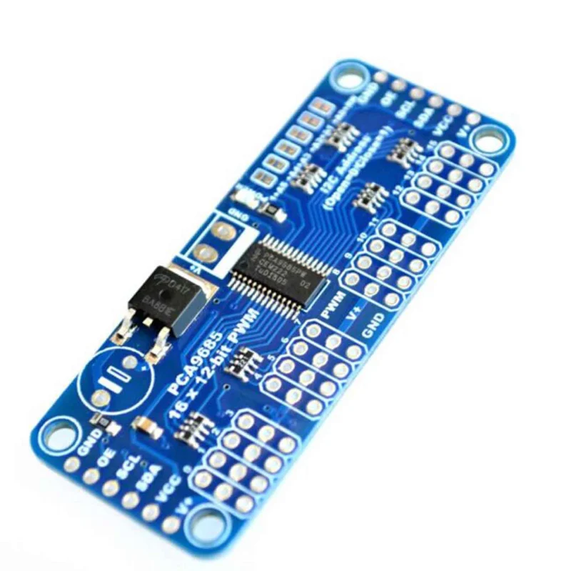 16-Channel 12-Bit I2C PWM Servo Driver Module