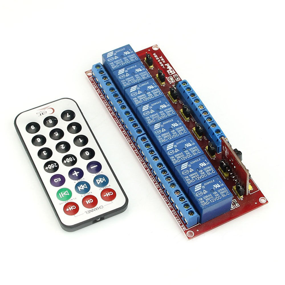 5V12V 1/2/8 Channel Infrared Remote Control Relay Module