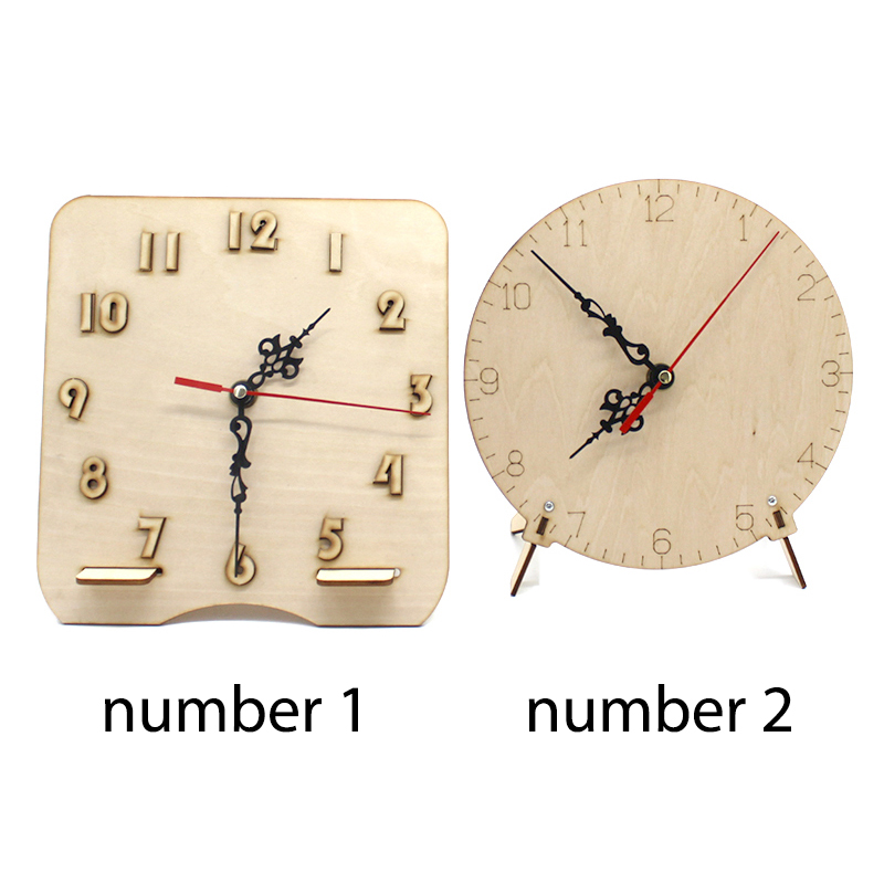 DIY Handmade Wooden Clock Toy