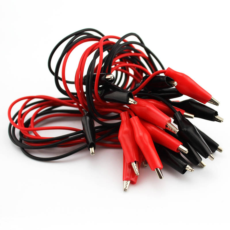 Red Black Crocodile Clips Test Connector Wire