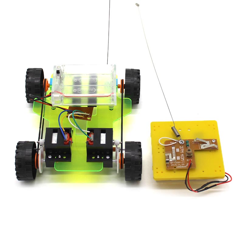 DIY Dual Motor Four-Wheel Remote Control Car