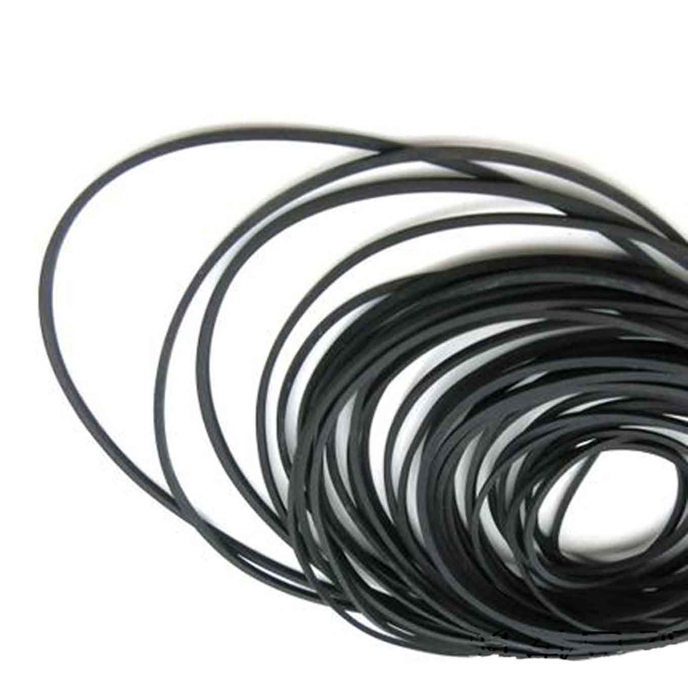 Diameter 30 to 80mm Black Rubber Pully Belt