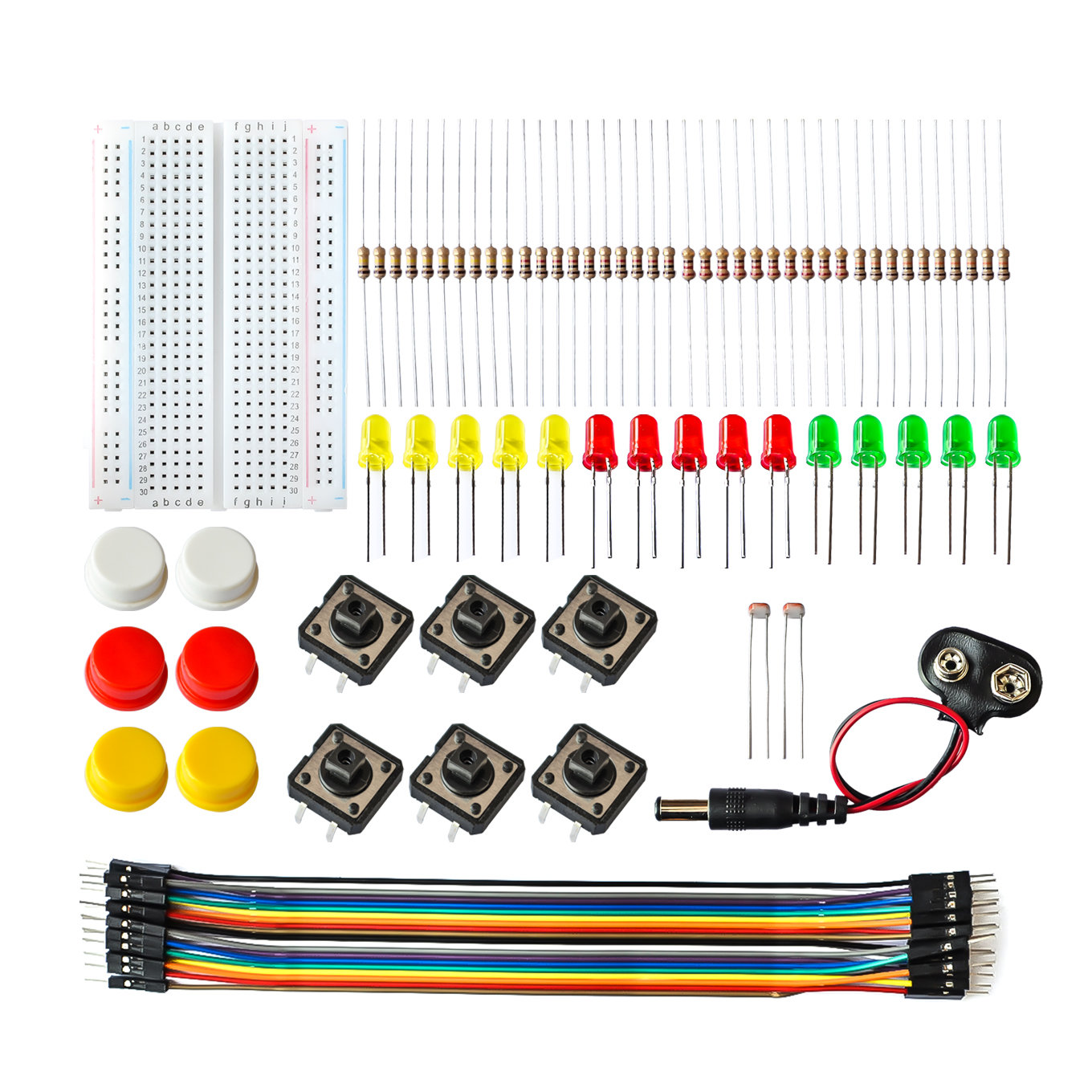UNO R3 Mini Breadboard LED Jumper Wire Button Kit