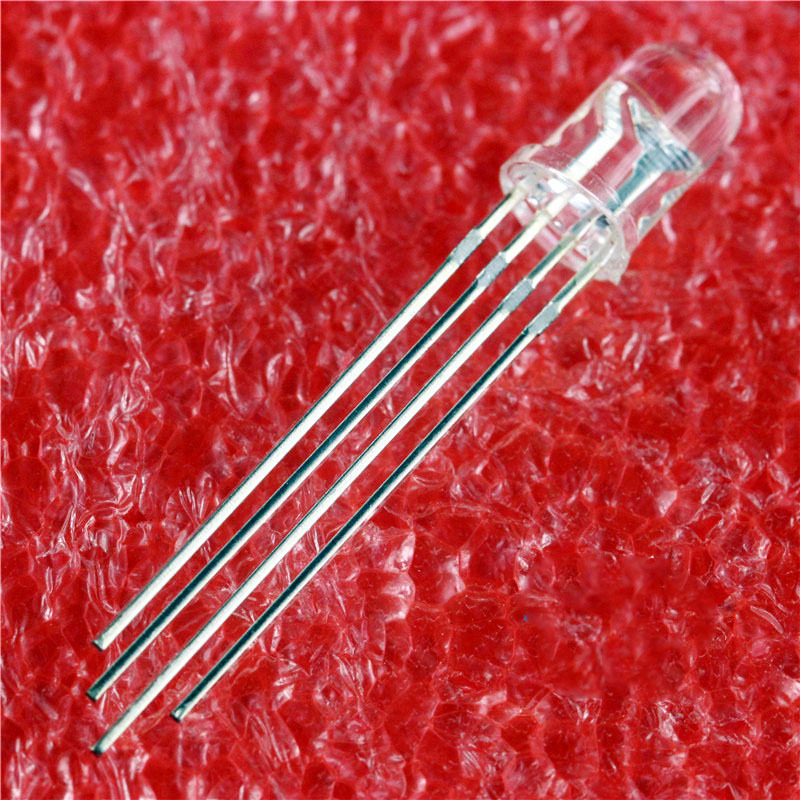 5MM 4 Pin Transparent Common Cathode LED RGB With Red Green Blue Lights