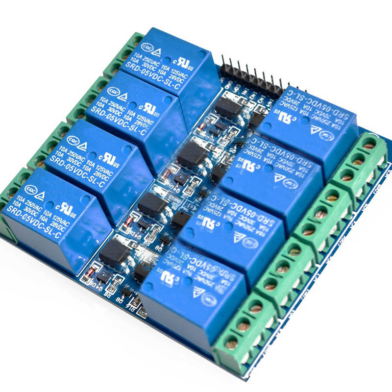 8 Channel 5V 10A Relay Module Optocoupler Isolated