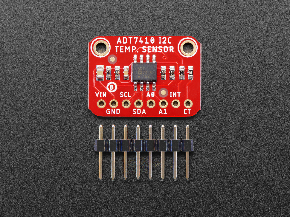 High Accuracy I2C ADT7410 Temperature Sensor Development Breakout Board