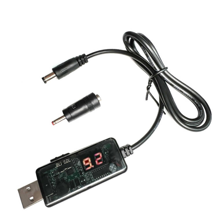 USB To DC5.5/3.5mm Router Booster Cable 5V To 9V12V Charging Cable