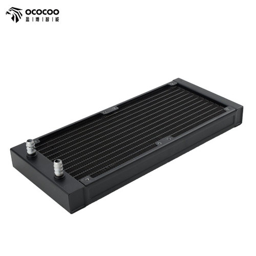 OCOCOO 240L-8 Radiator 8MM Fixed Port 120mm Fan Liquid Cooling Radiator ...