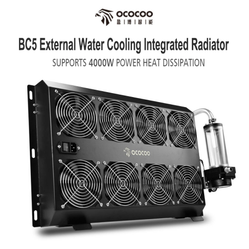 OCOCOO BC5 Integrated Radiator Water Cooling 8 Fan Quiet Graphics Card ...