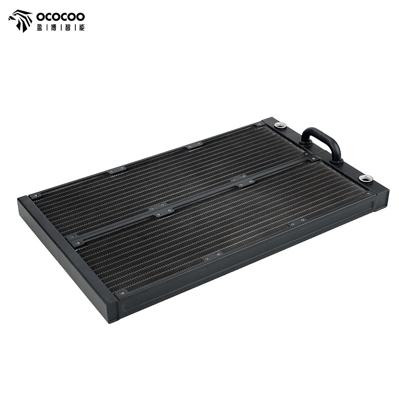 OCOCOO 360mm Double Layer Radiator All Aluminum G1/4 Thread Computer ...