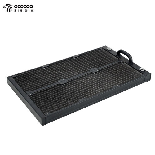 OCOCOO 360mm Double Layer Radiator All Aluminum G1/4 Thread Computer ...