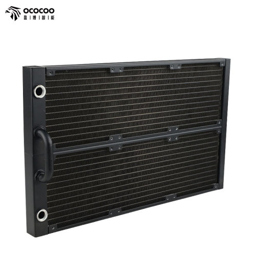OCOCOO 360mm Double Layer Radiator All Aluminum G1/4 Thread Computer ...