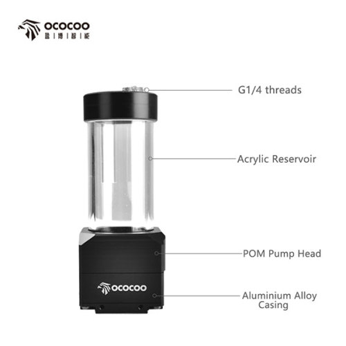 OCOCOO H09D Pump Water Cooling Quiet 6M Lift 12L/MIN Large Flow ...