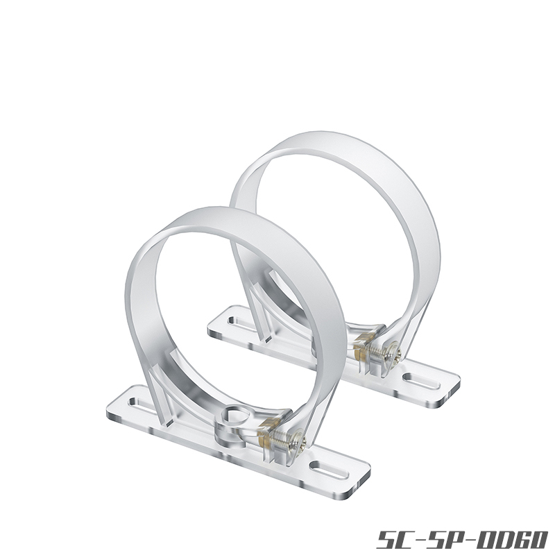 Reservoir Clamp 60mm Outer Diameter Water Tank ABS Transparent Fixed ...