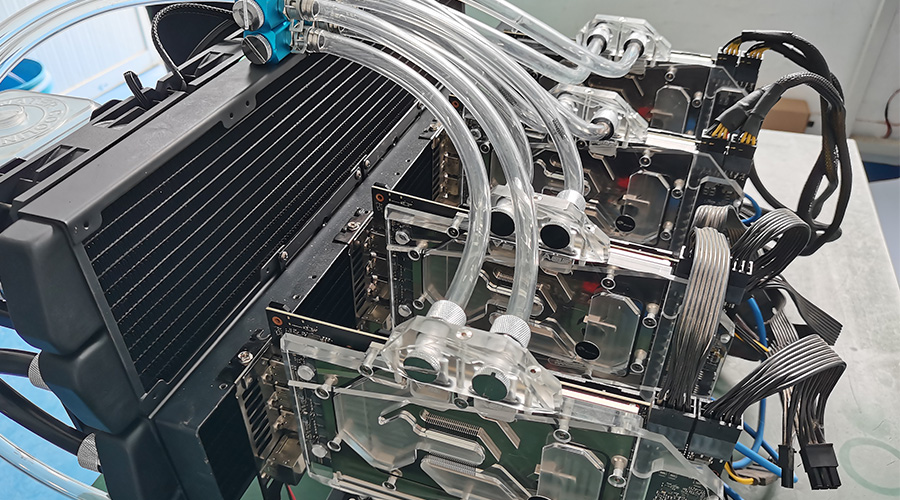 RTX 4090 GPU refitted water cooled radiator what are the benefits?