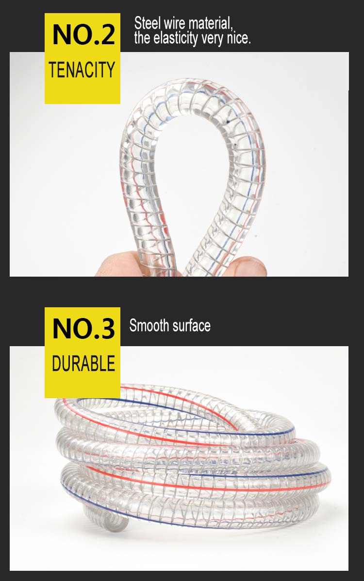 OCOCOO PVC Tube Containing Steel Wire Transparent Good Toughness Water ...