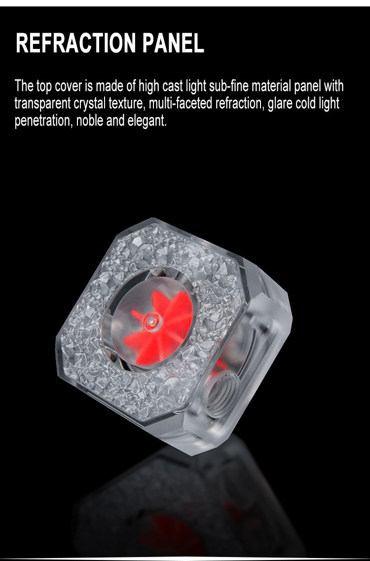 OCOCOO Water Flow Meter Indicator RGB Light G1/4 Thread Computer Water Cooling System DIY Fittings