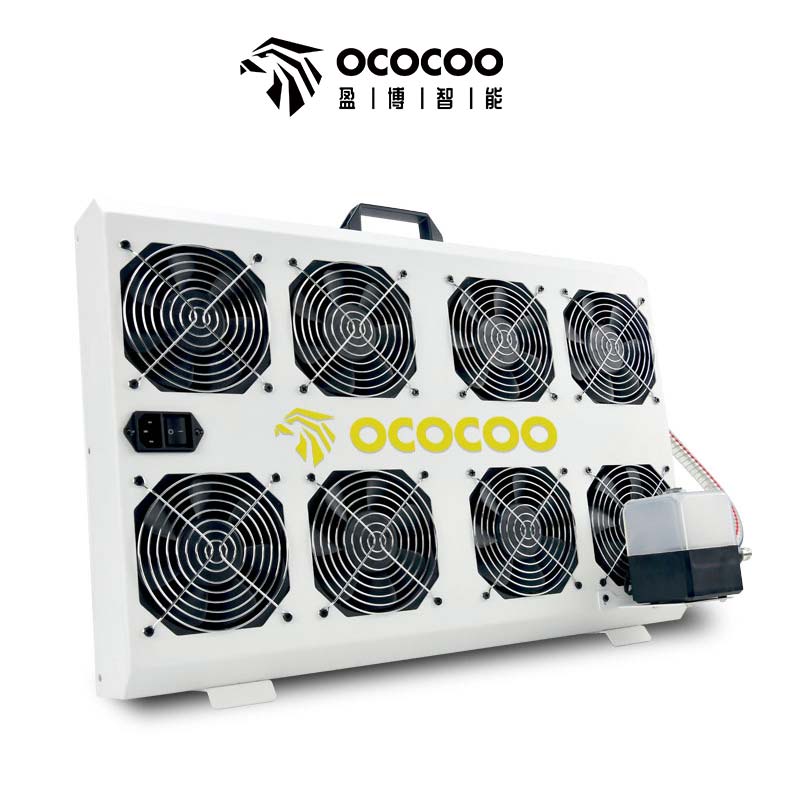 OCOCOO BC21 External Integrated Radiator Water Cooling 8 Fan Quiet ...