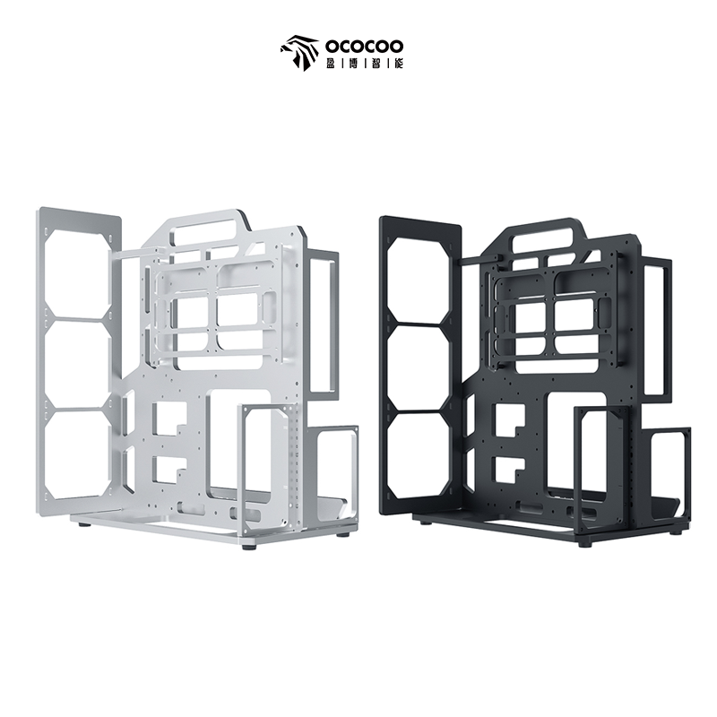 OCOCOO Computer Case ATX M-ATX ITX Water Cooling DIY Aluminum 240MM ...