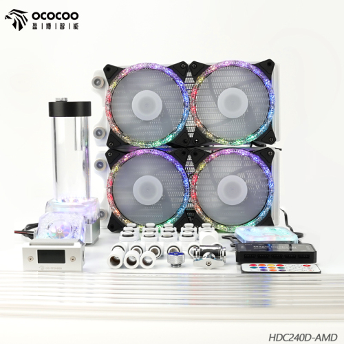 OCOCOO split type water-cooled DIY hard tube set heat sink accessories ...