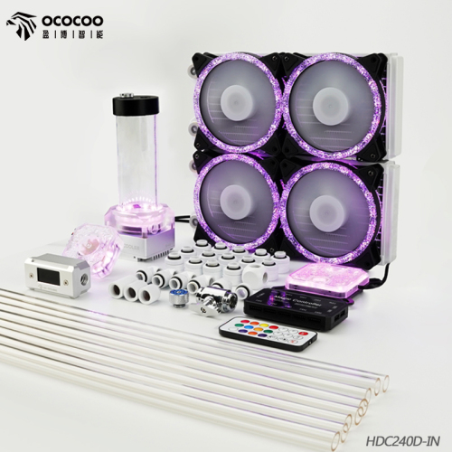 OCOCOO split type water-cooled DIY hard tube set heat sink accessories ...