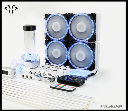 OCOCOO split type water-cooled DIY hard tube set heat sink accessories ...