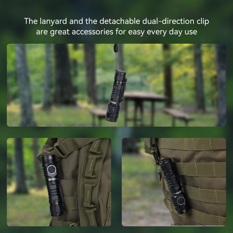 Wurkkos FC13 3500lm Flashlight, Reverse Charging, RGB AUX Button Light ...