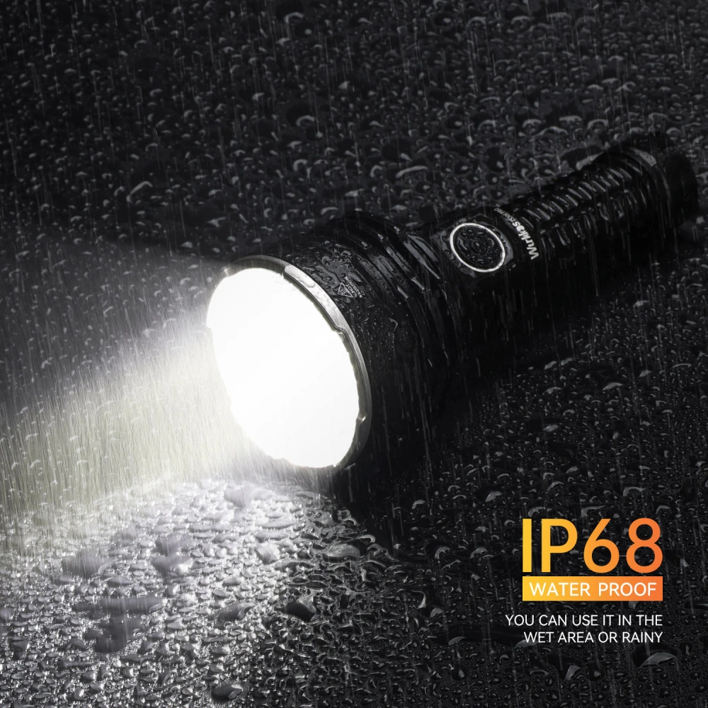 Wurkkos TS30S PRO Powerful 6000lm Flashlight, Reverse charging, 1086 ...