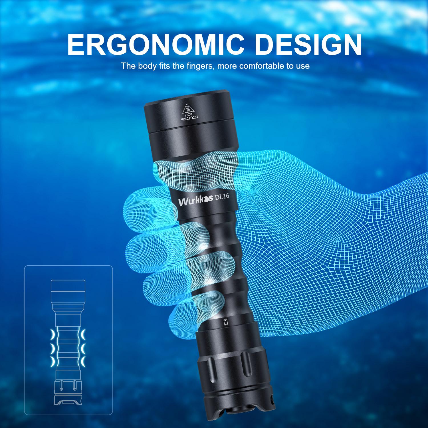 【Flash Price $19.71】Wurkkos DL16 flashlight Cost-Effective 2000lm ...