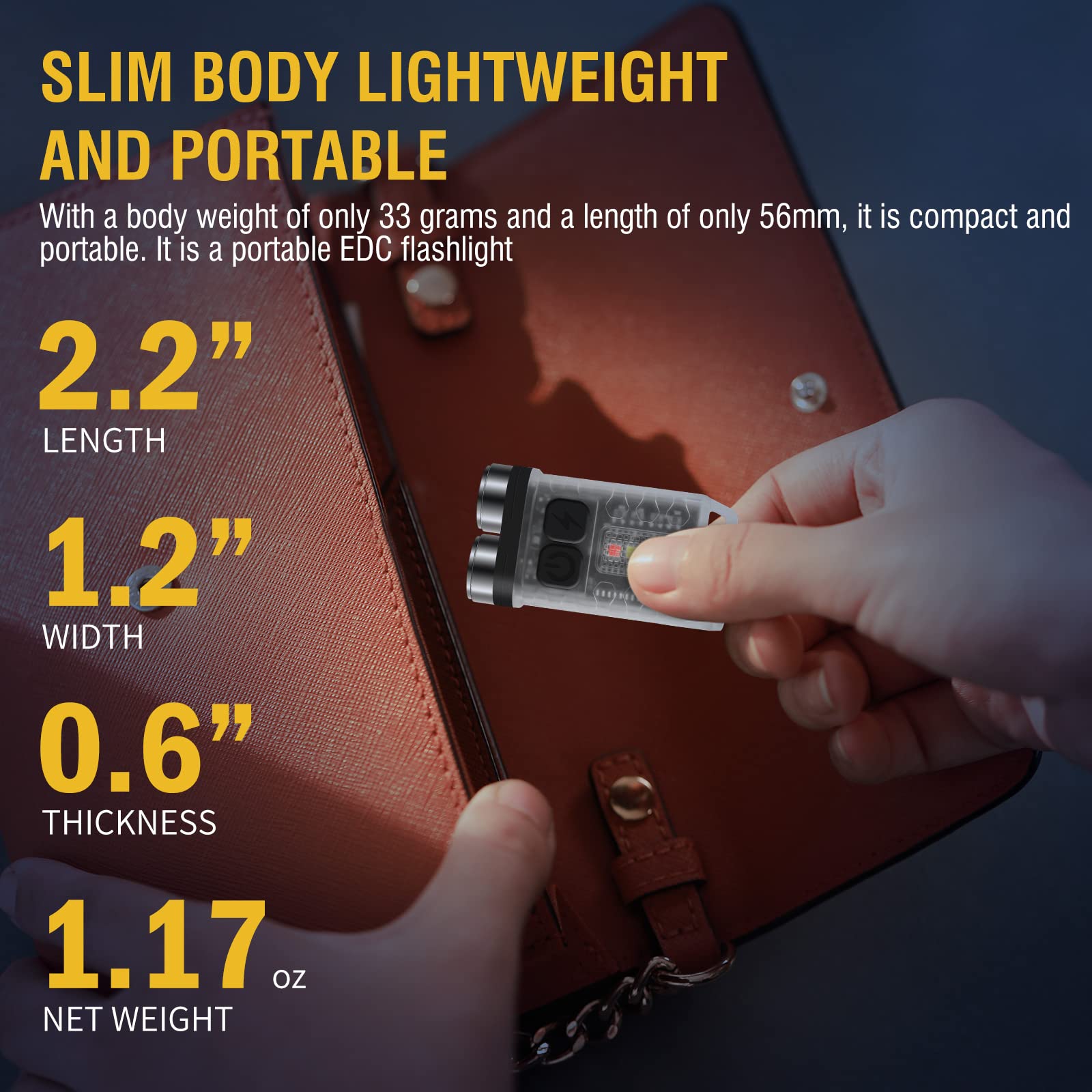 Multifunction Keychain Flashlight, 900 Lumens & 100 Meters, UV light ...