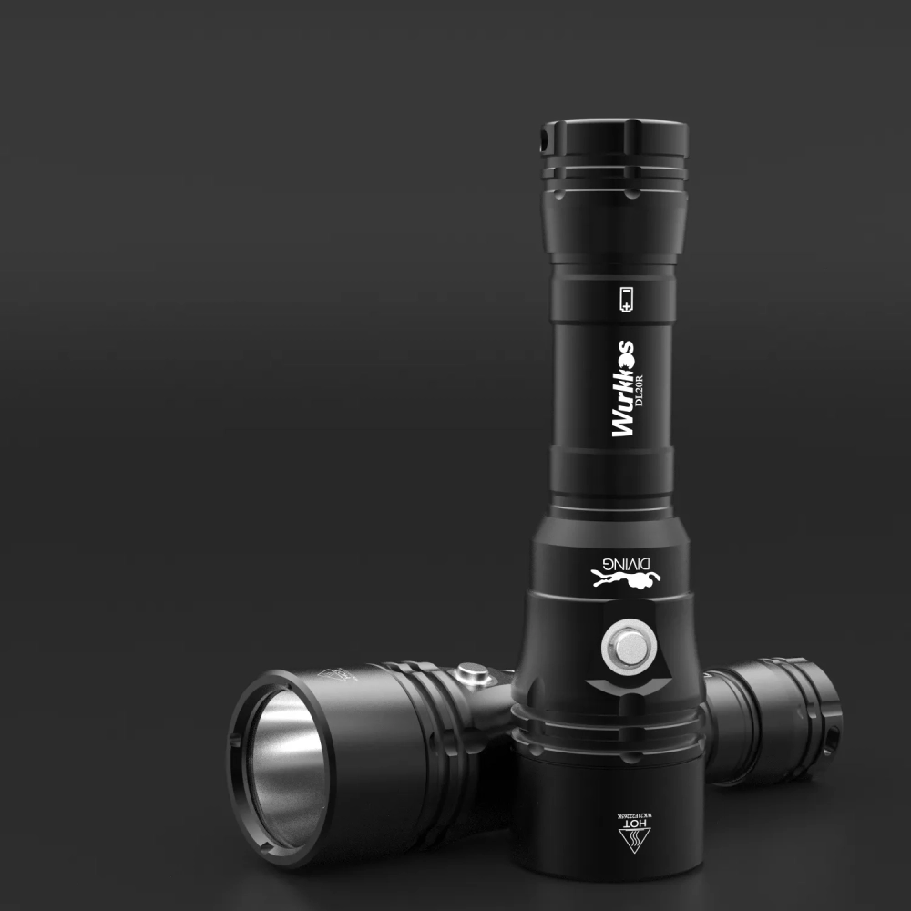 Wurkkos DL20R USB C Rechargeable Diving Light Powerful 3200lm XHP50.2 ...