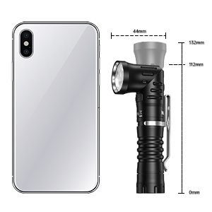 Wurkkos HD11 90° Folding Flashlight, Red＆White Led, Automatic Switching ...