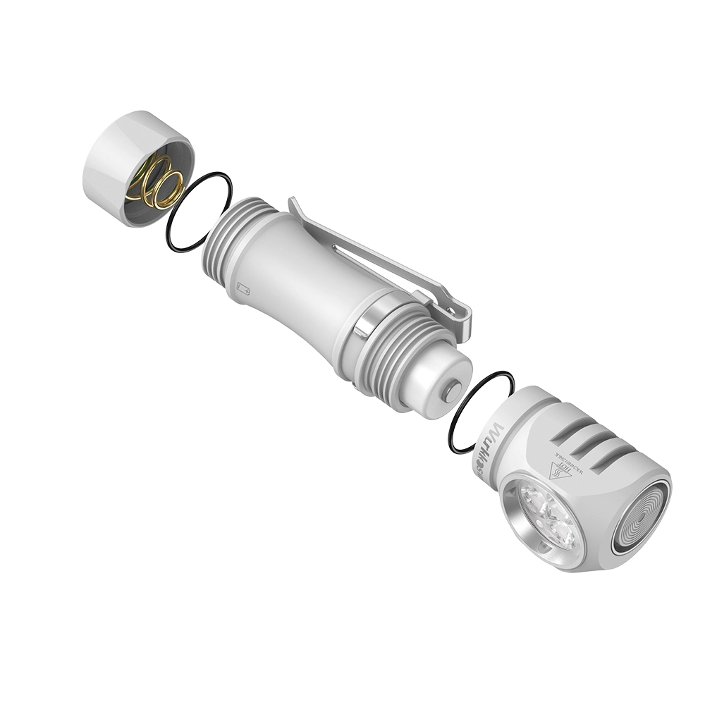 Wurkkos HD10 Mini Right Angle Flashlight, Max output 1200 Lumens/129M ...