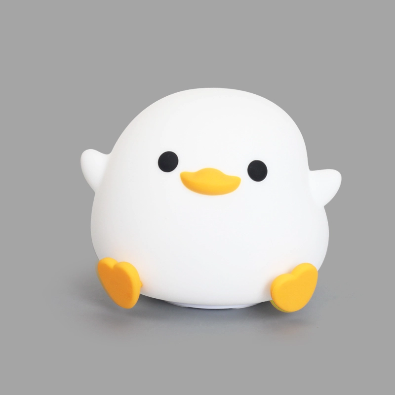 Cartoon Cute Duck LED, Soft silicone lamp, Touch sensing function with ...