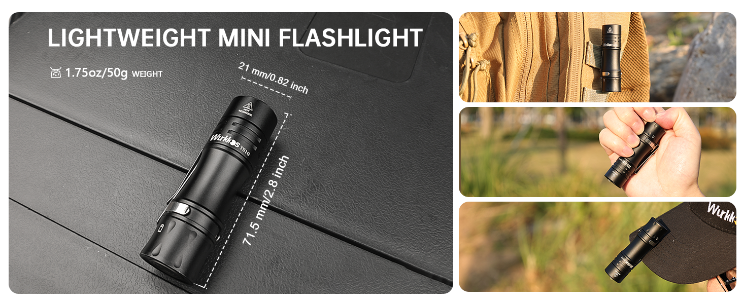 Wurkkos TS10 V2 | High CRI LED | Anduril 2 UI | RGB Aux LEDs | 1300 ...