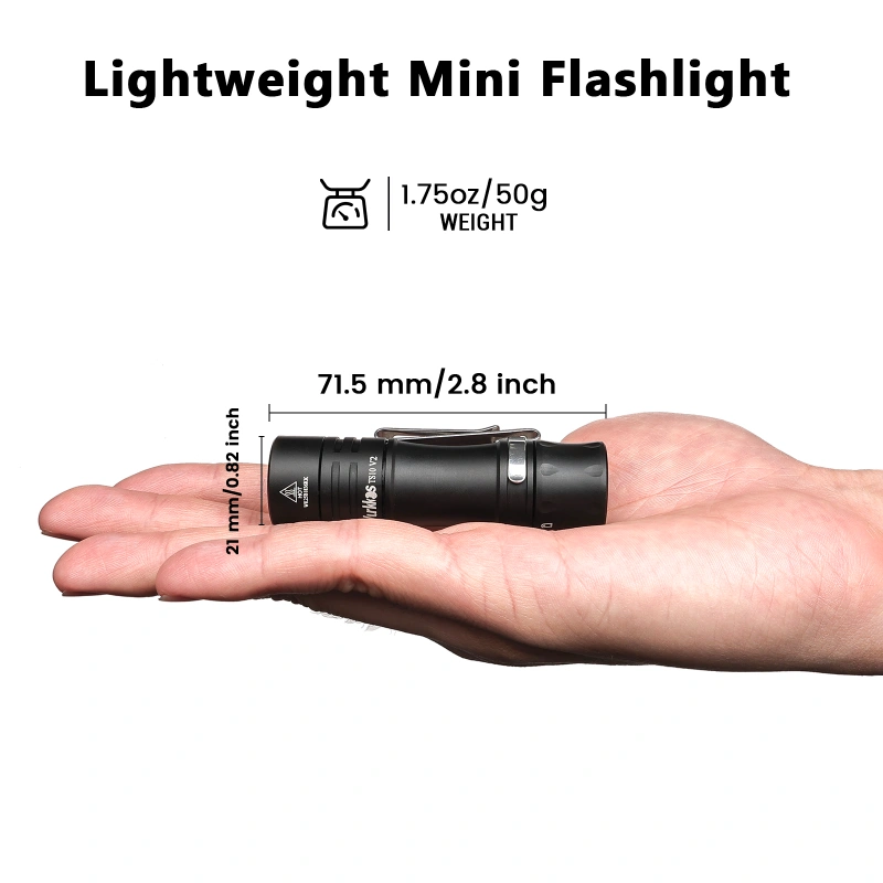 Wurkkos TS10 V2 | High CRI LED | Anduril 2 UI | RGB Aux LEDs | 1300 ...