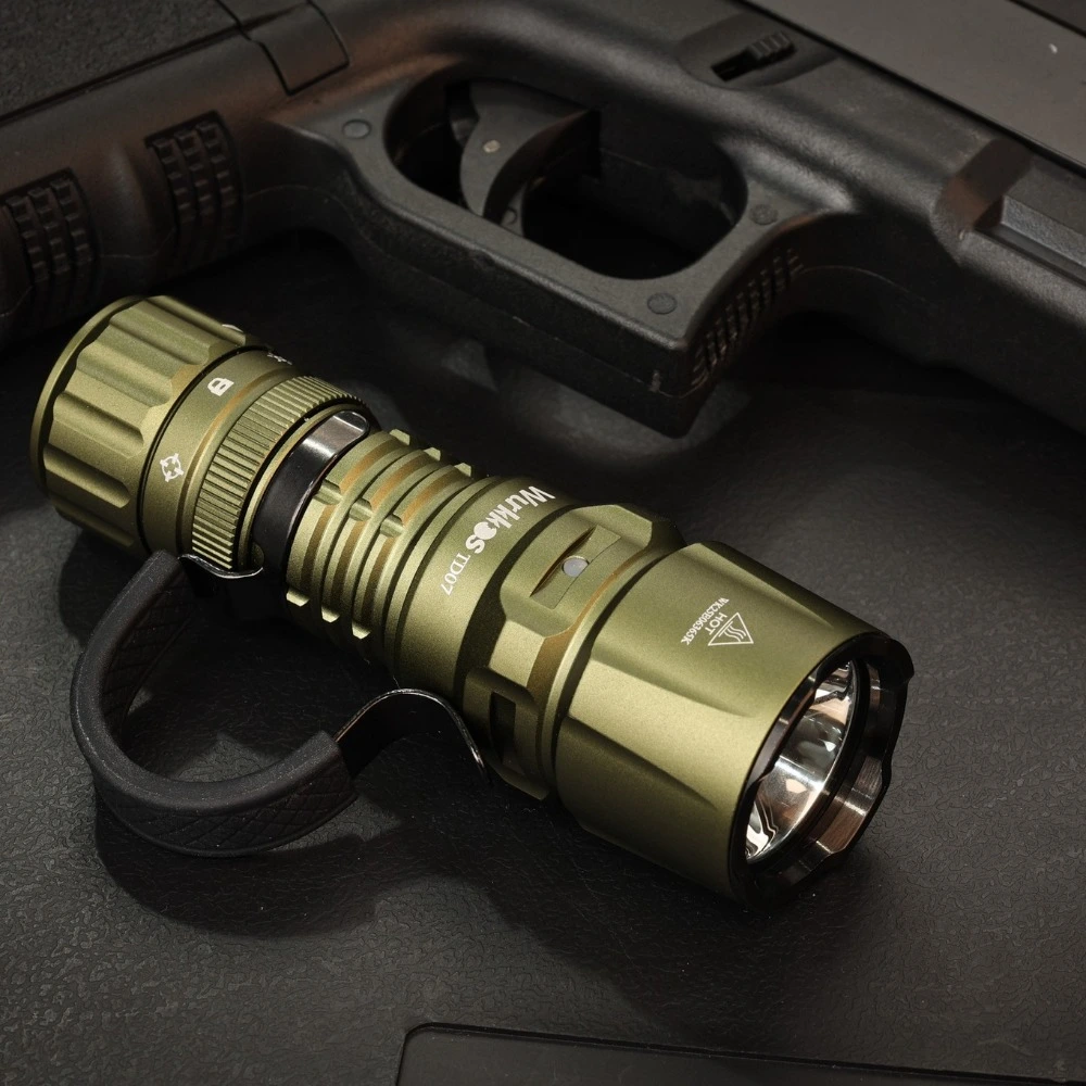Wurkkos TD07 Tactical Flashlight | 1300 Lumens, 479m Range | Ideal for ...