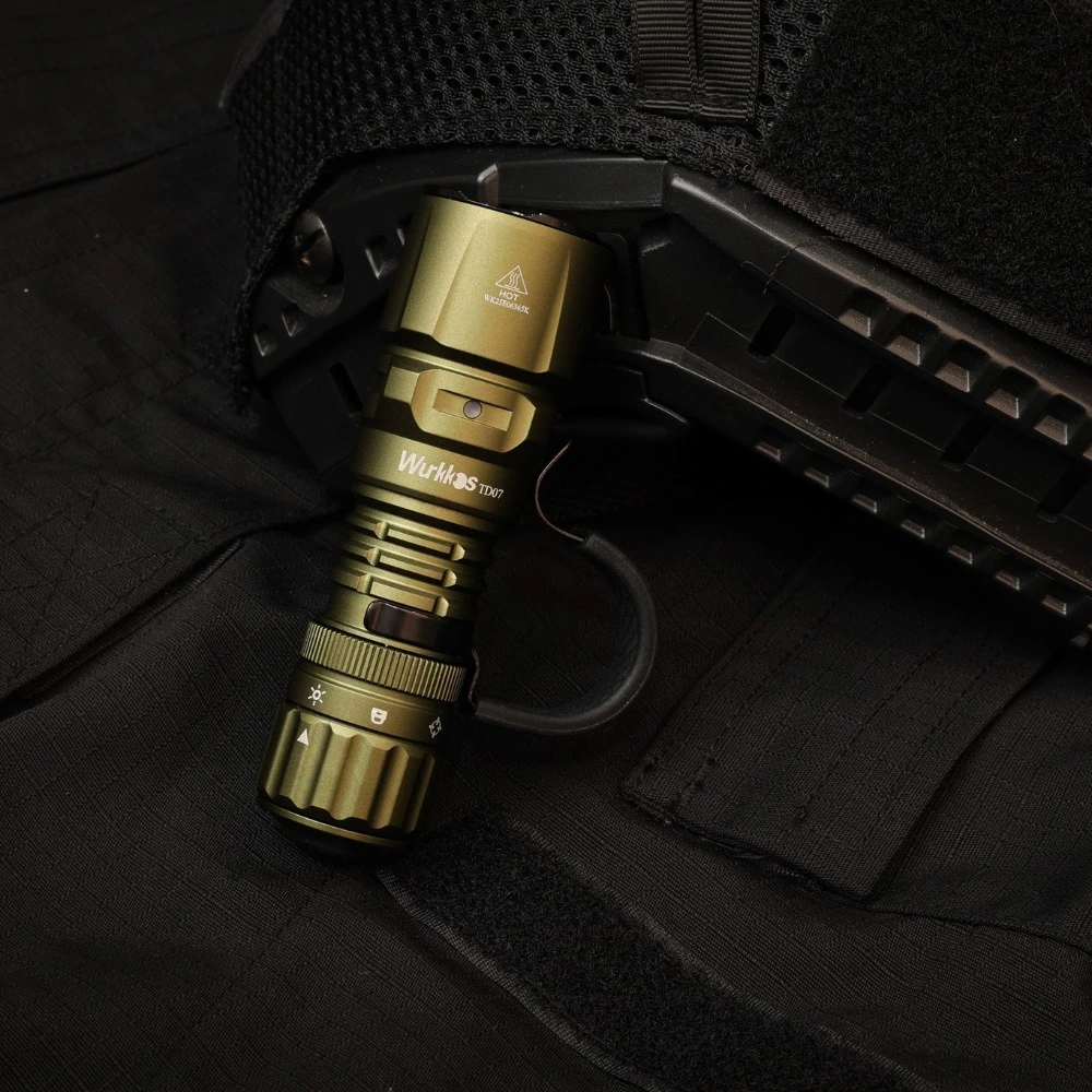 【Brazil Warehouse】Wurkkos TD07 Tactical Flashlight, USB C Rechargeable ...