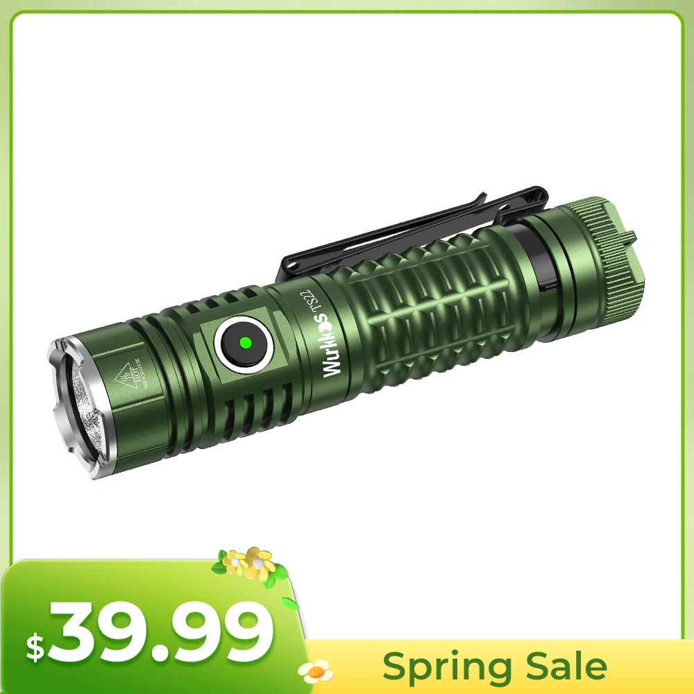 Wurkkos TS22 XHP70.3 LED Flashlight - 4500 Lumen, High CRI, Magnetic ...