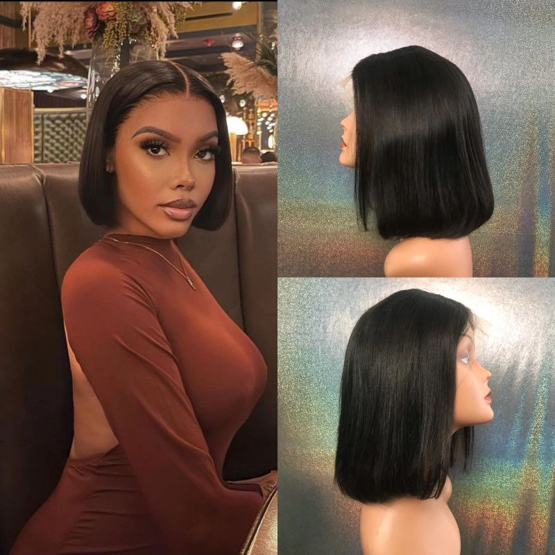 Short Bob Wigs | 13x4 Transparent lace front wig | XYS Hair