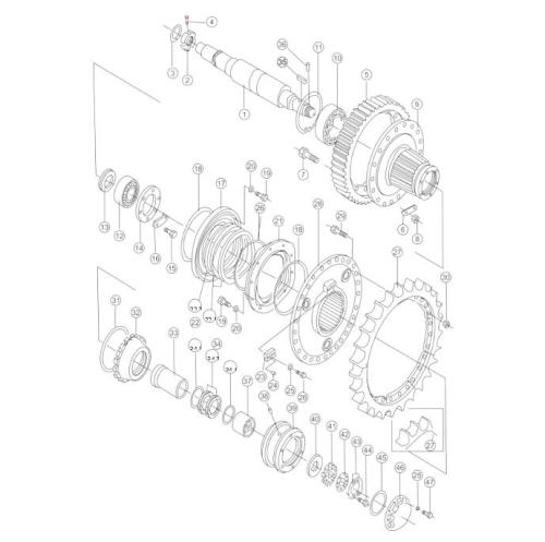Shantui SD32 Sprocket Tooth Block 175-27-22325 175-27-22325A