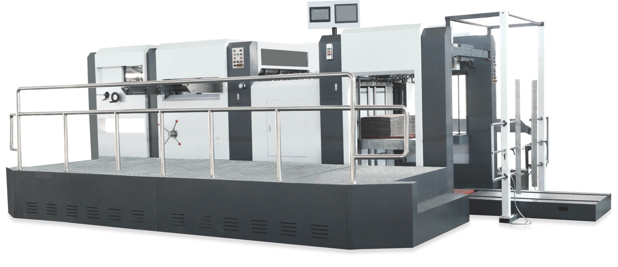 Auto Diecutting Creasing Machine for corrugated boxes.Corrugated die ...