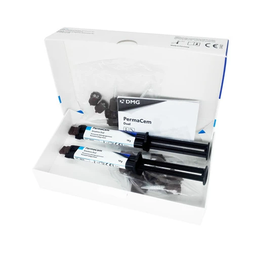**DMG PermaCem Dual Permanent Dental Cement 10gX2 and 20pcs Mixing Tips