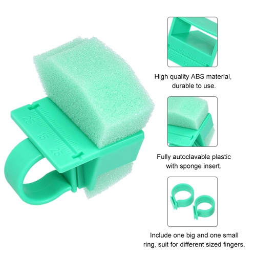 Dental Autoclavable Endo Files Organizer Finger Ruler Clean Foam Sponge