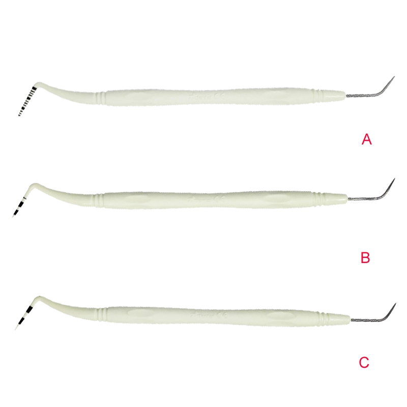 2Pcs / Set Dental Resin Periodental Probe Depth Measure No Harm Implant ...