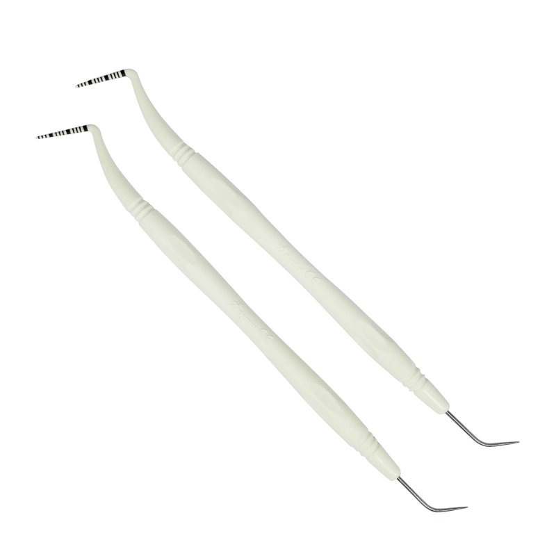 2Pcs / Set Dental Resin Periodental Probe Depth Measure No Harm Implant ...
