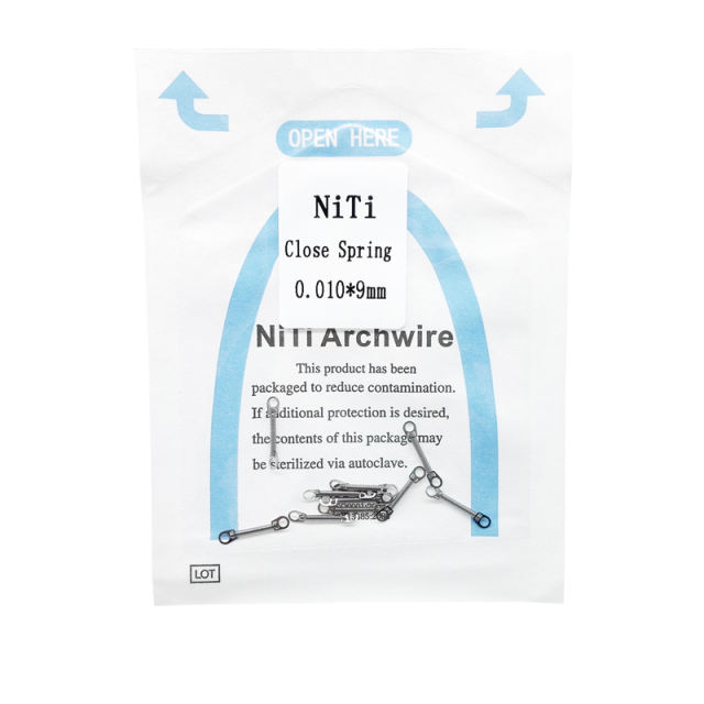 *Dental Close Coil Spring Orthodonti c Small-Small Eyelet NiTi Archwire