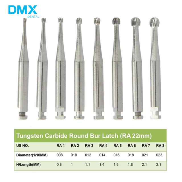 *DMX-Dental RA1 / RA2 / RA3 / RA4 / RA5 / RA6 / RA7 / RA8 Round Carbide ...