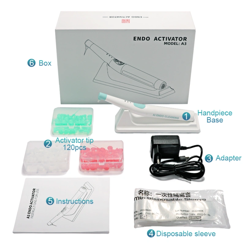 `Dental Root Ultrasonic Clean Endodontic Activator Irrigator +120 Tips