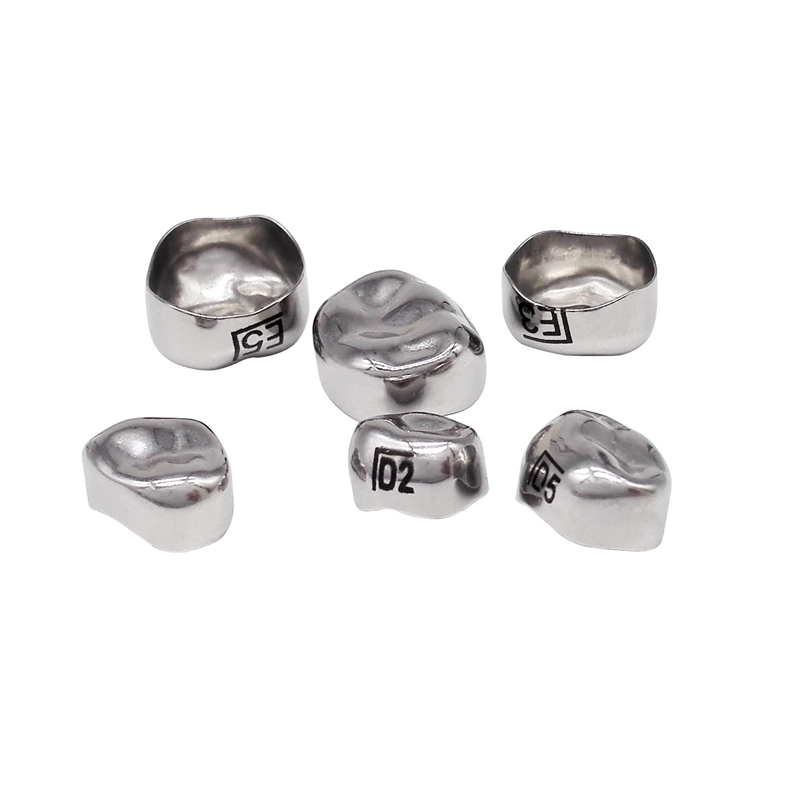 `48pcs Dental Kids Primary Molar Crown Stainless Steel Pediatric Preformed Crowns